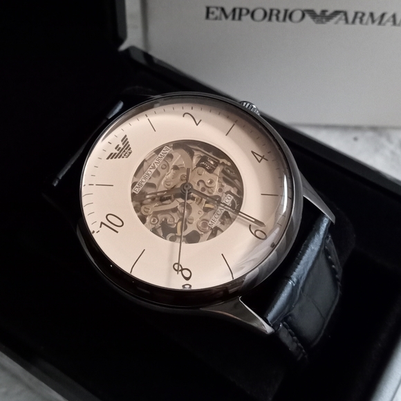 Emporio Armani | Accessories | Emporio Armani Meccanico Ar923 Skeleton ...